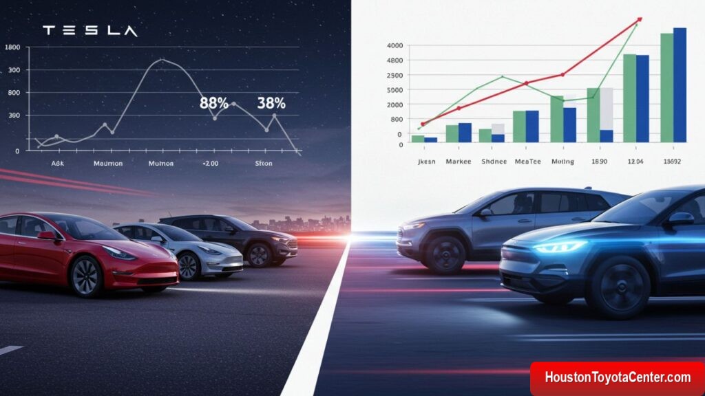 Tesla Faces Historic Market Share Decline in the US